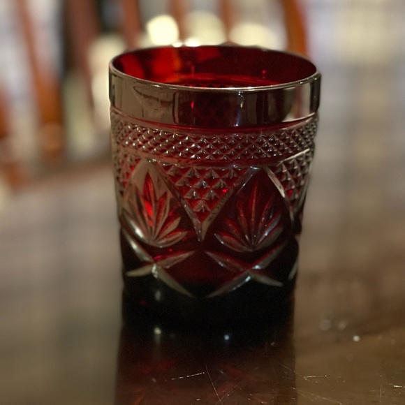 Dining | Luminarc Arcoroc Cristal Darques Ruby Red Glasses Set Of 4 ...